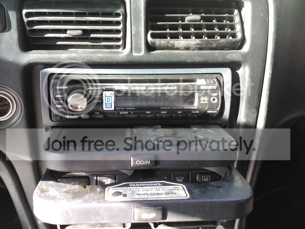 FS: Single DIN cup holder with coin tray, perfect fit and nice look